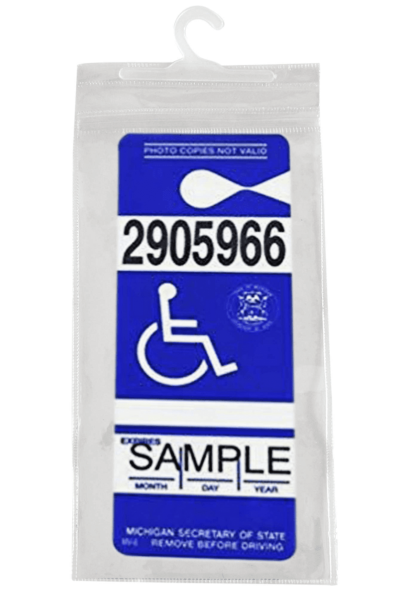 Handicap Placard Protector with Hanger, Permit Holder-Disabled Parking ...