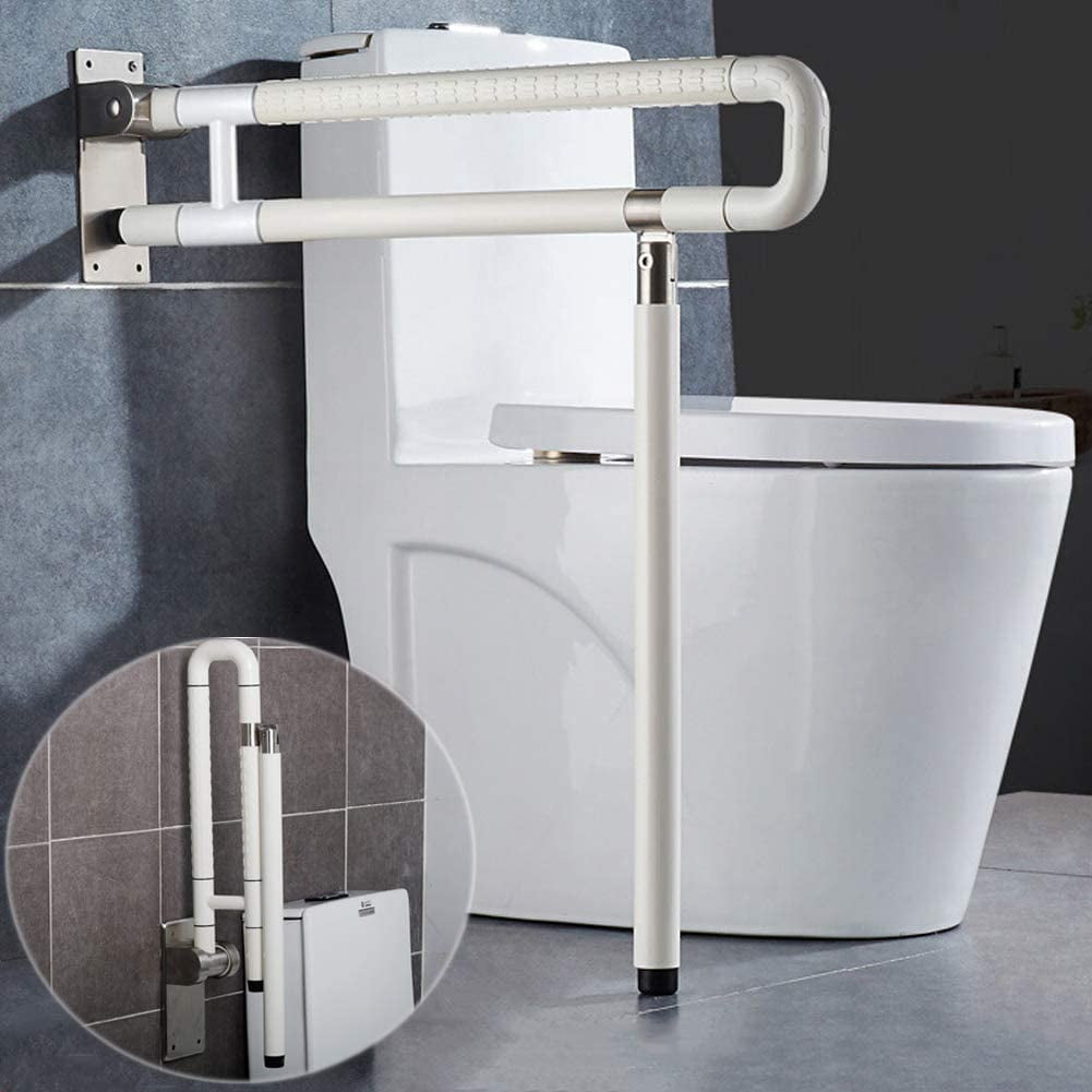 Handicap Rails Foldable Toilet Grab Bar Handles Bathroom Seat Support ...