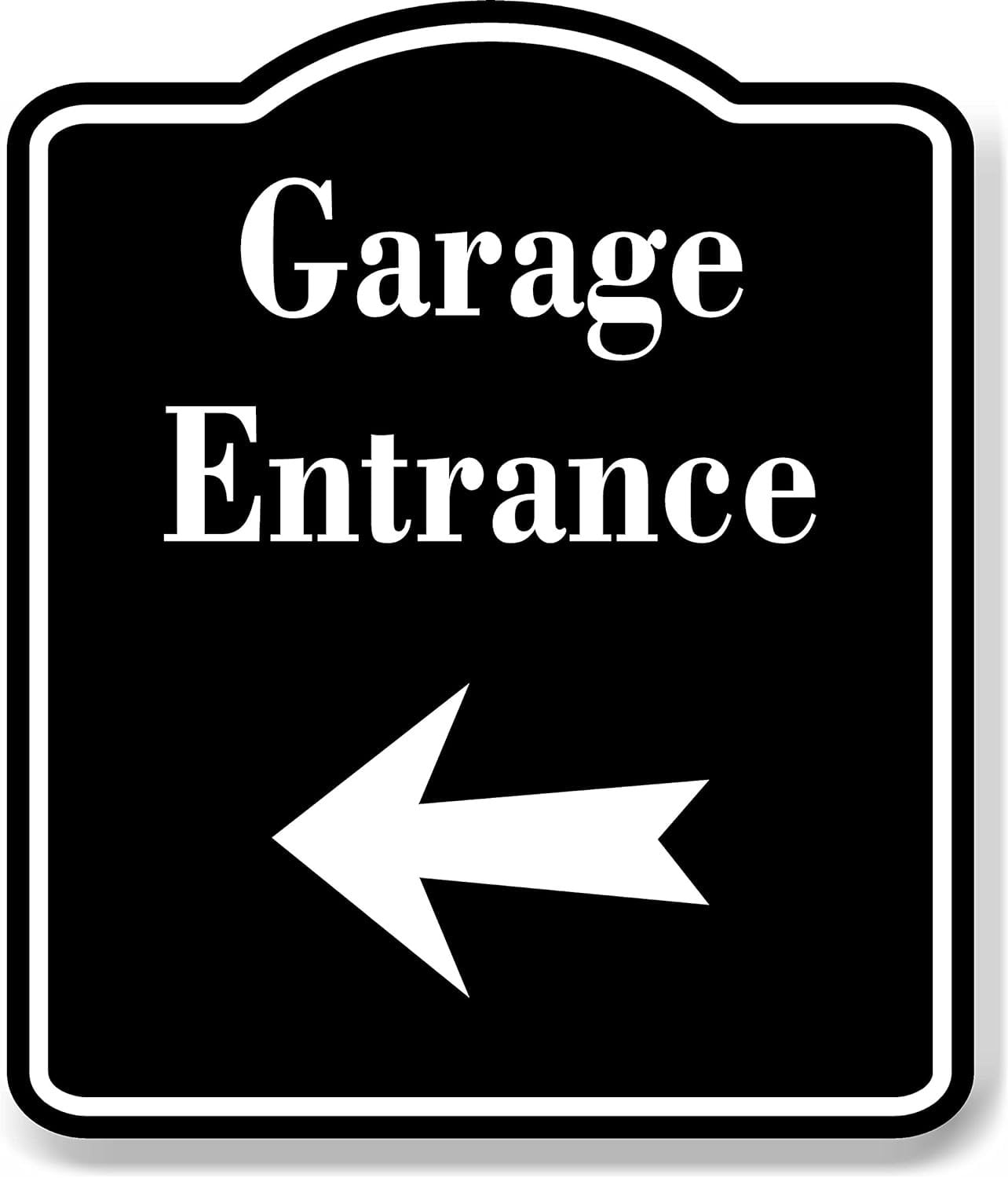 Handicap Ramp At Rear Entrance BLACK Aluminum Composite Sign, 8.5"x10 ...