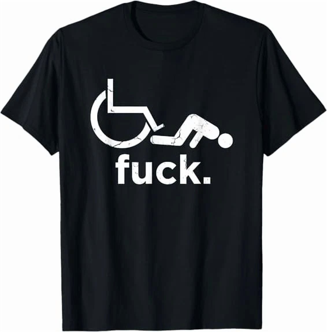 Handicap Shirt Disabled Amputee Tee Humor Wheelchair T-Shirt - Walmart.com