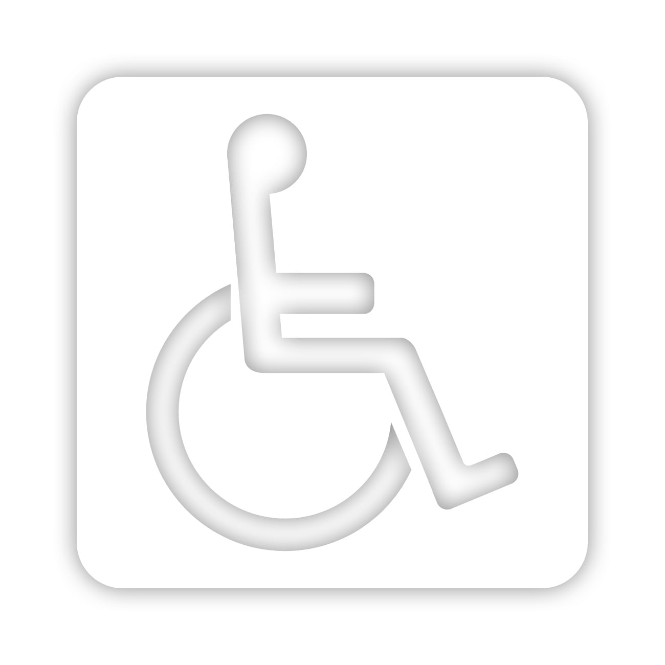 Handicap Sticker Decal Die Cut - Self Adhesive Vinyl - Weatherproof ...