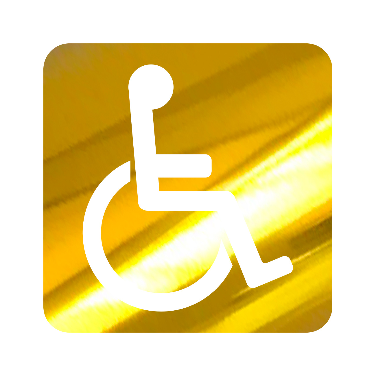 Handicap Sticker Decal Die Cut - Self Adhesive Vinyl - Weatherproof ...