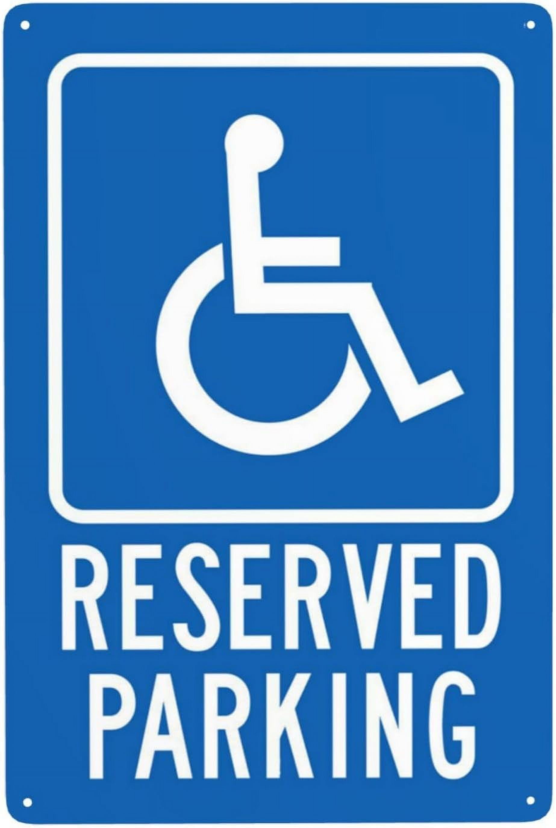 Handicap Visitor With Graphic Metal Warning Signs, Cautions Security ...