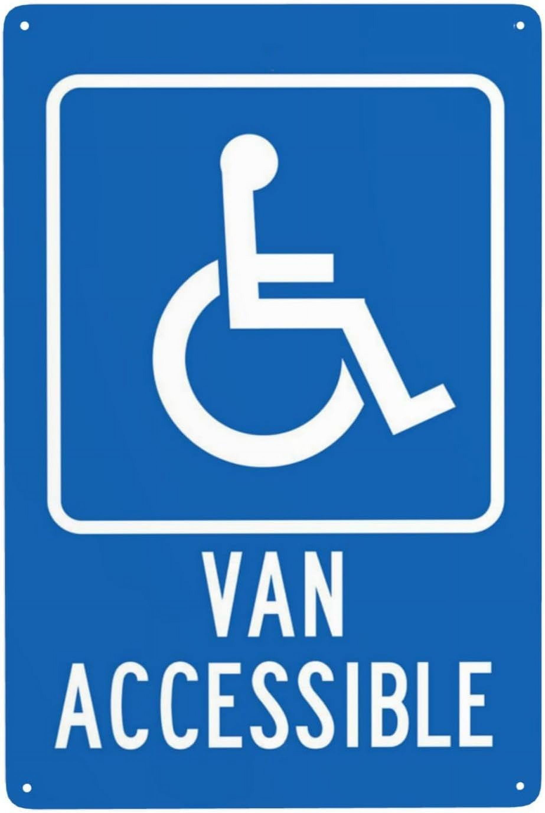 Handicap Visitor With Graphic Metal Warning Signs, Cautions Security ...