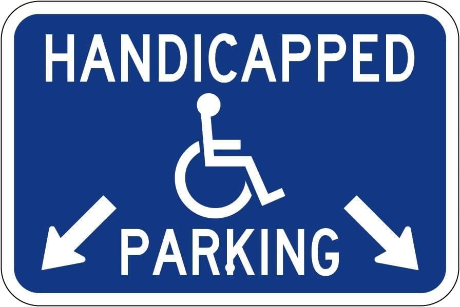 Handicapped Parking Sign Parking Signs Metal Sign Tin Sign 8x12 Inch ...
