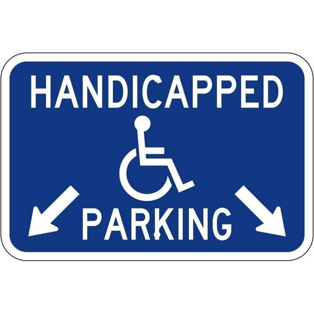 Handicapped Parking Sign Parking Signs Metal Sign Tin Sign 8x12 Inch ...