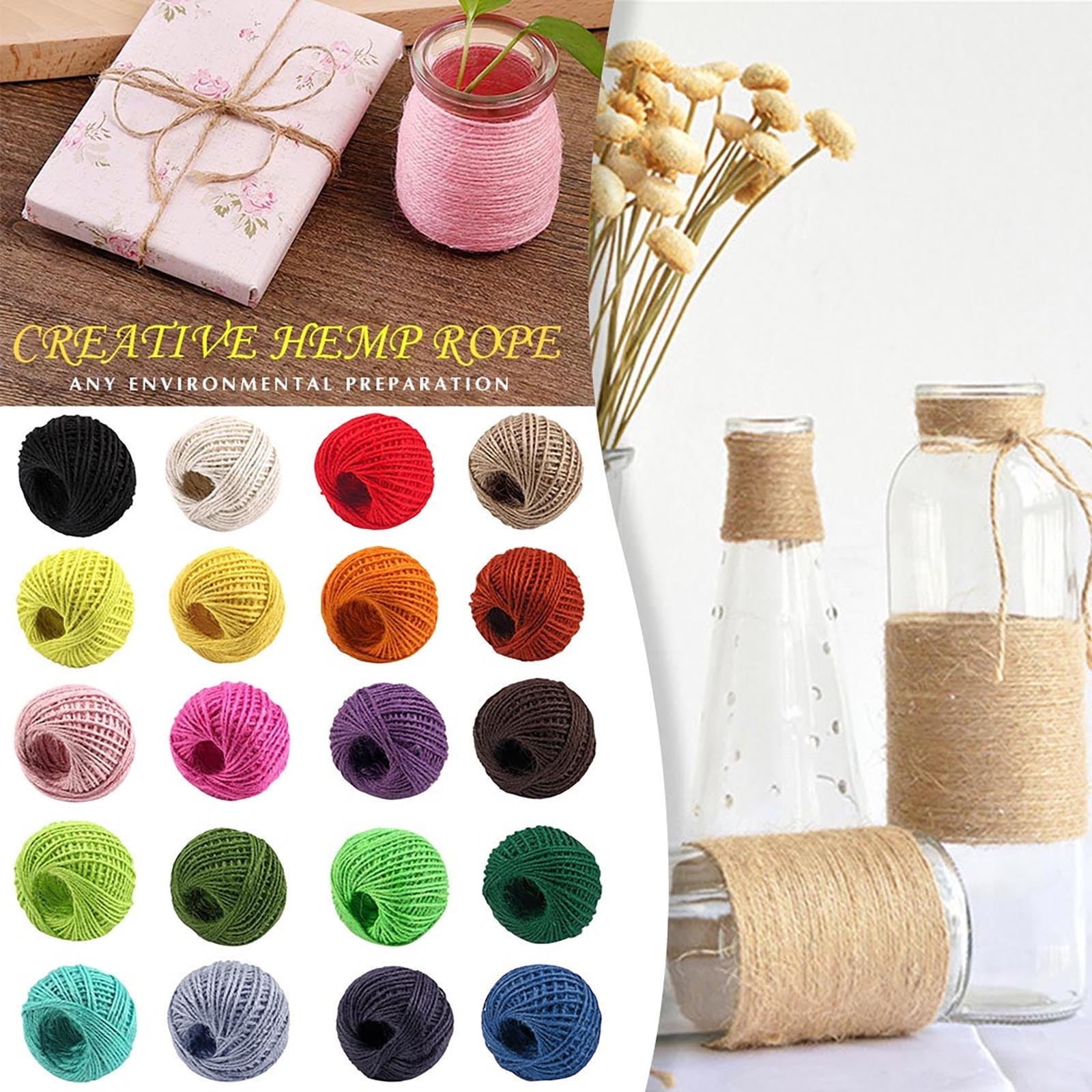 Handicraft 2mm Color Rope Photo Wall Decoration Diy Jute 50m-roll, Jute ...