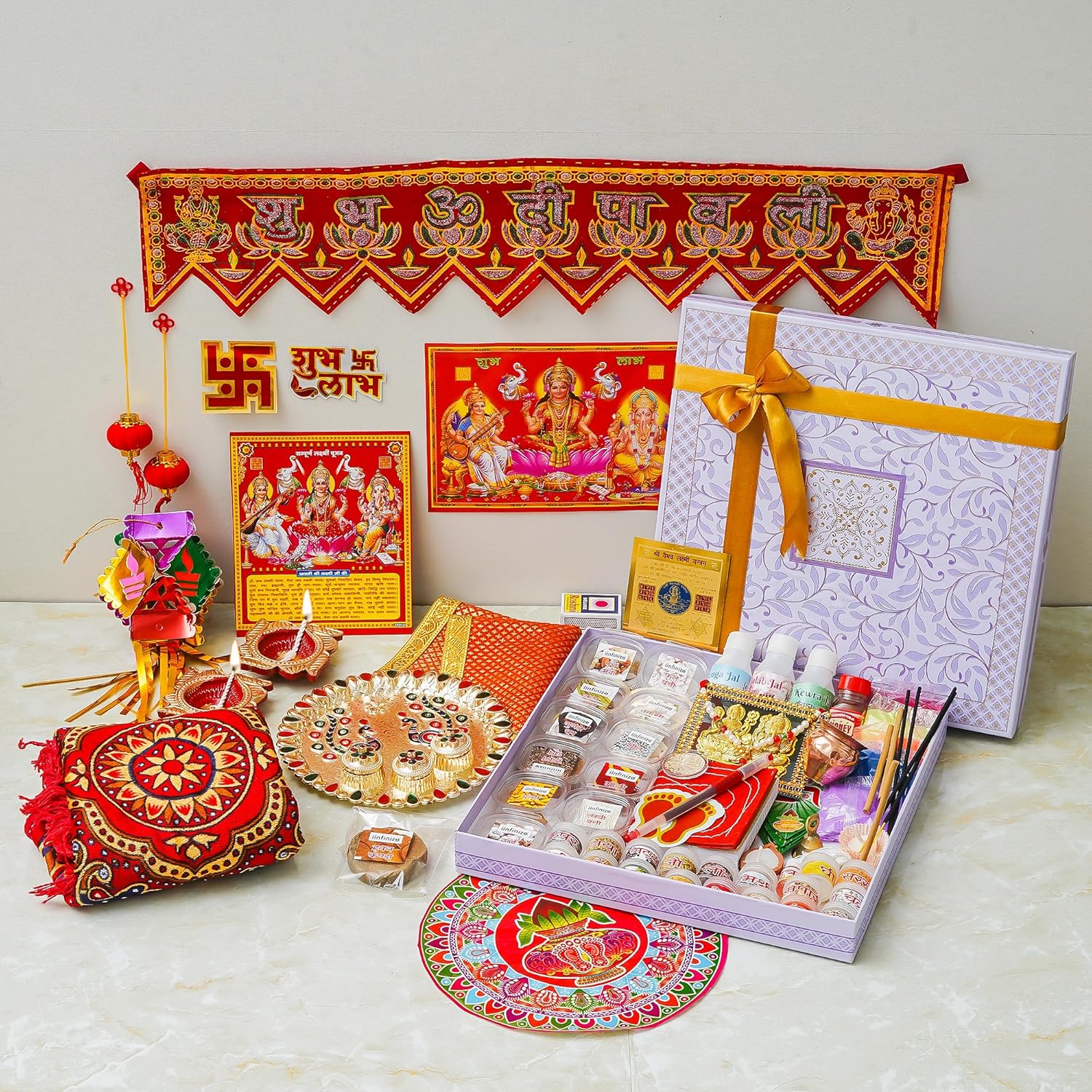 Handicraft Bazarr Pooja Samagri Diwali Poojan Kit Special Deepawali ...