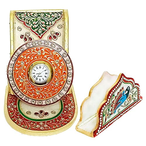 Handicraft Kingdom Mobile Holder for Gym for Men Smart Cell Phone Stand with Inbuilt Small Clock ...