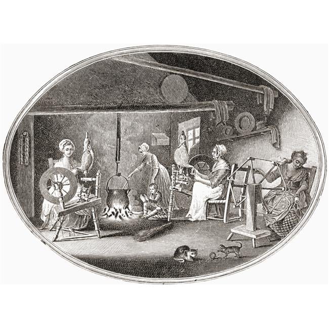 Handicrafts In The 18th & 19th Centuries. Spinning - Reeling with The ...