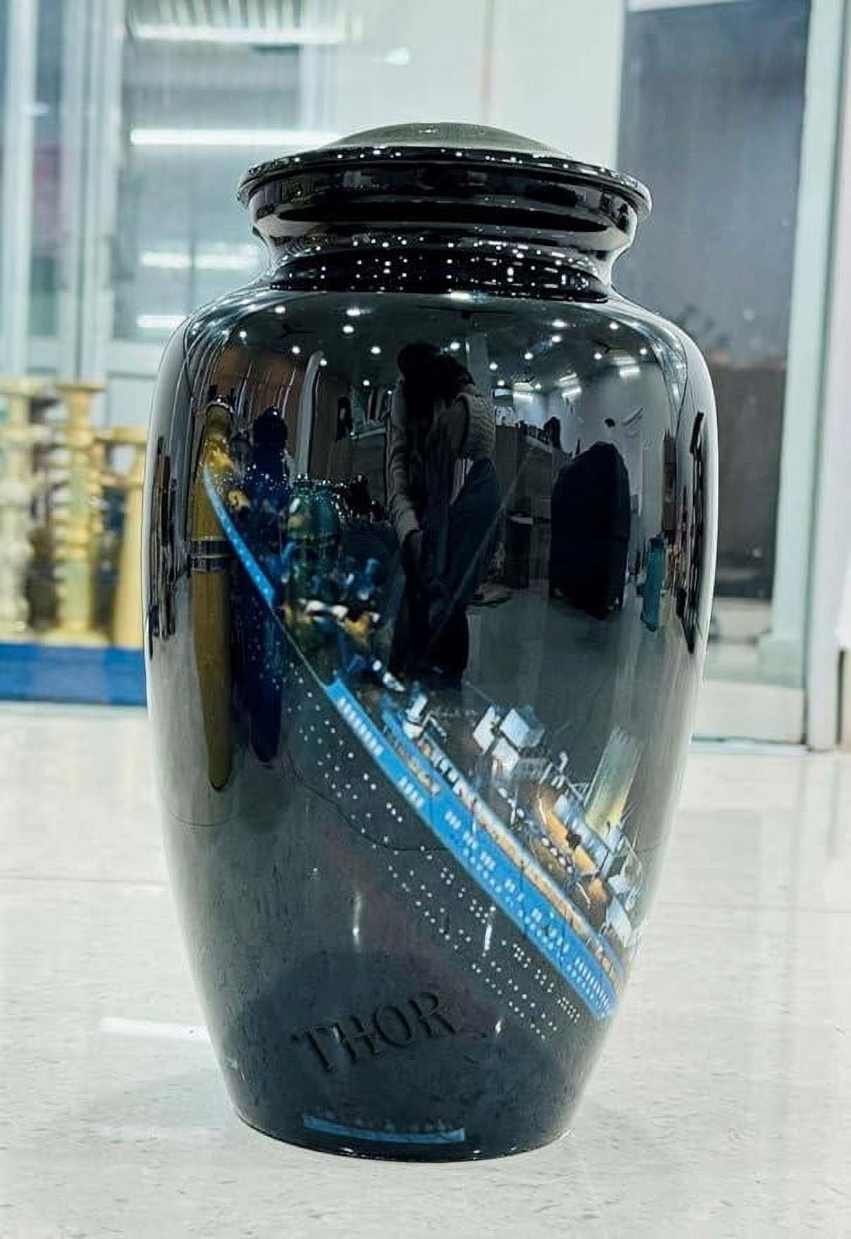 Handicrafts Beautiful Cremation Urn for Human Ashes with Titanic Ship ...