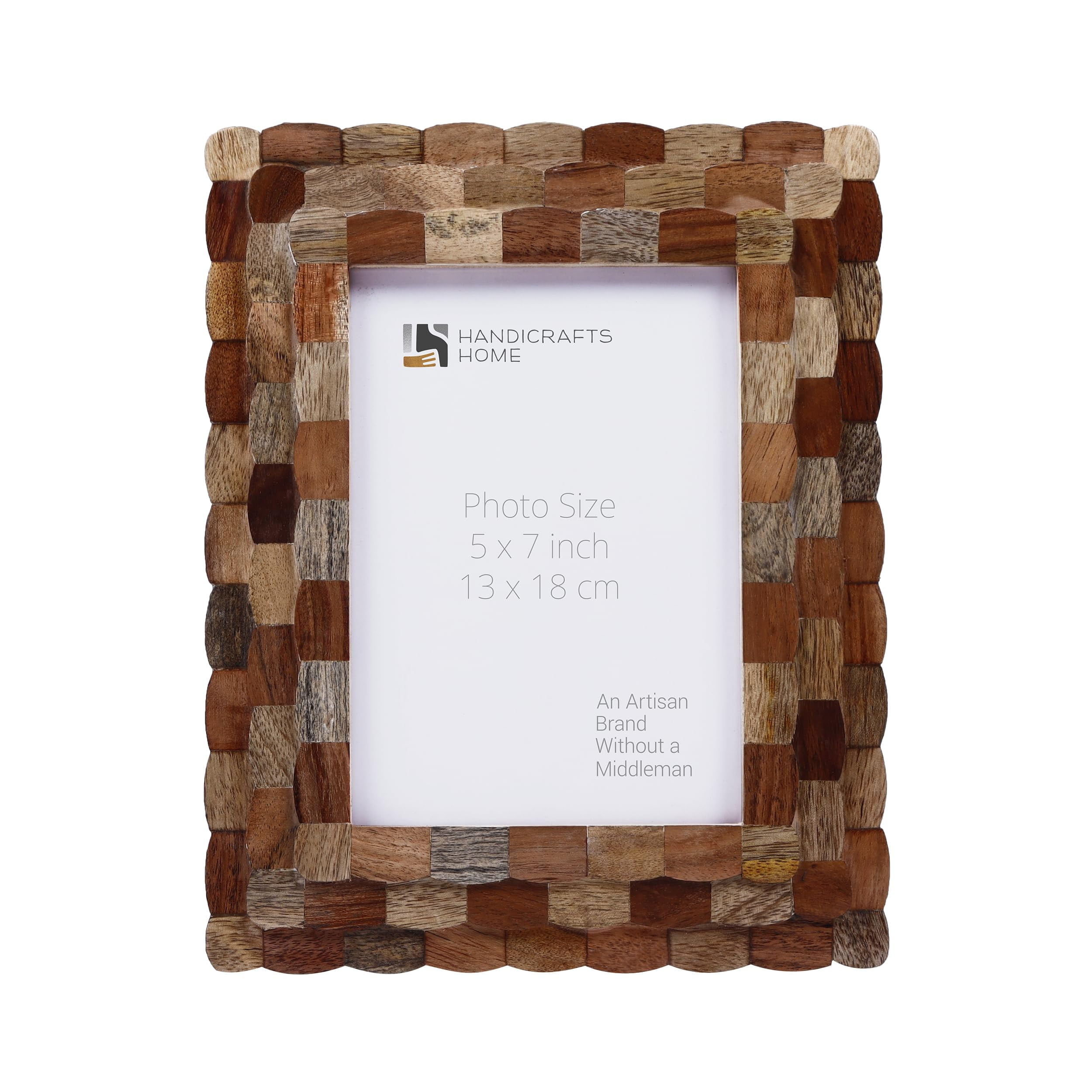 Handicrafts Home 5x7 Artisan Hive Collection Photo Frame - Wooden ...