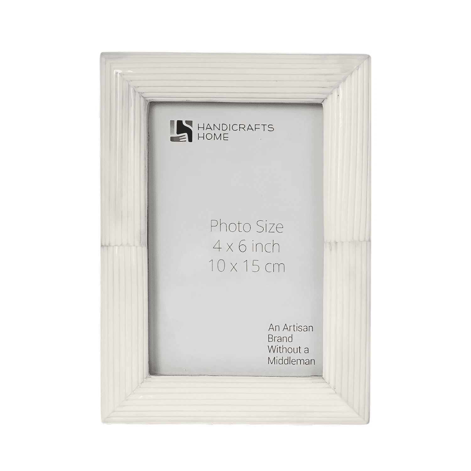 Handicrafts Home Carved White 4x6 Picture Frame - Vintage Style Wall ...