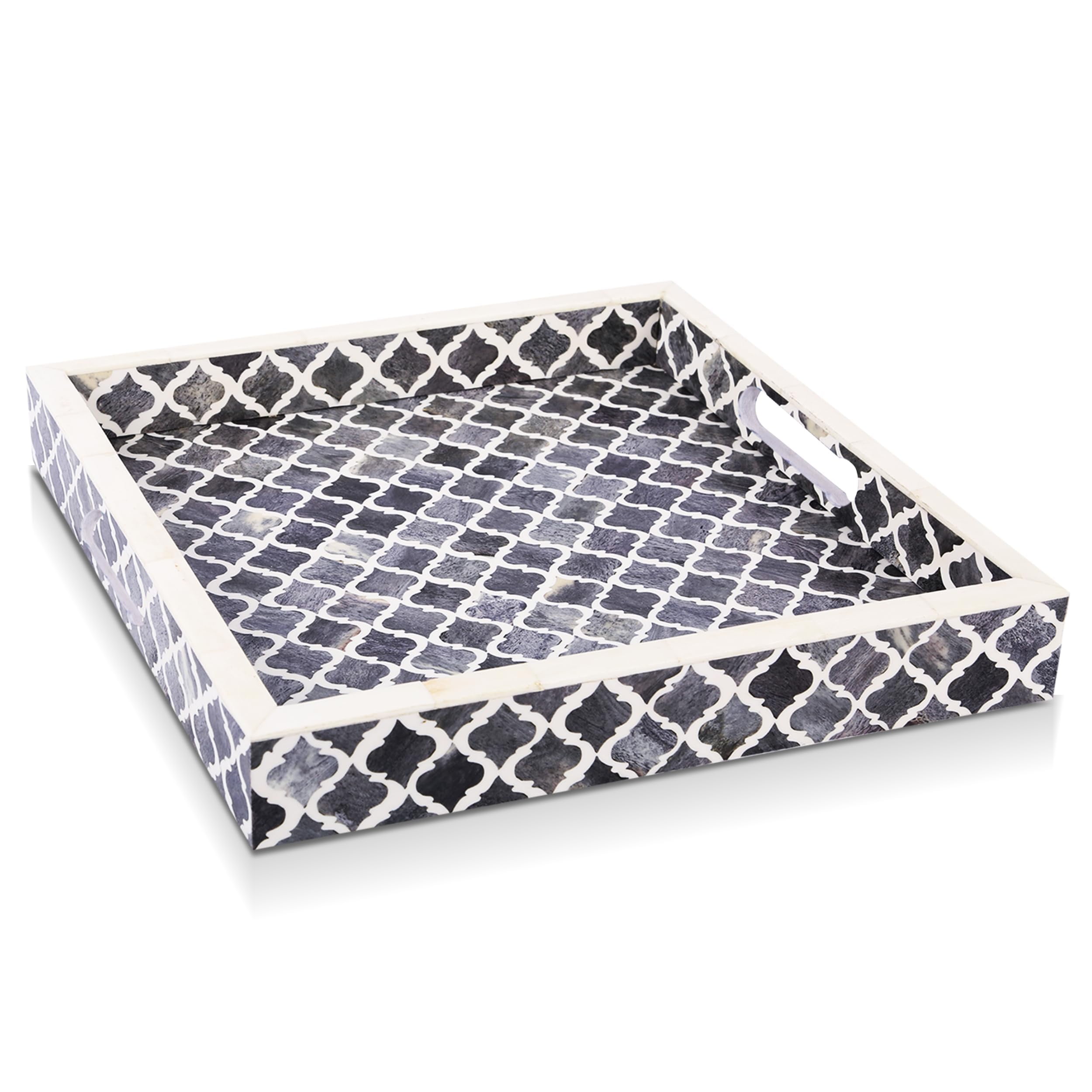 Handicrafts Home Handmade Wooden Serving Square Tray- Multipurpose ...