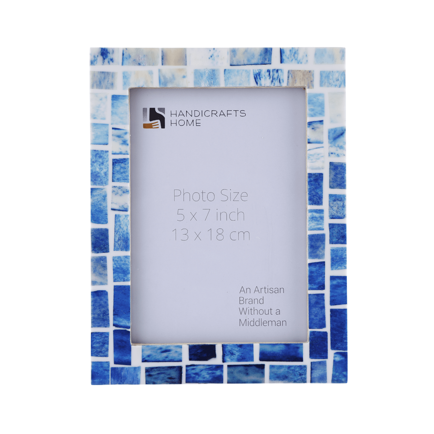 Handicrafts Home Indigo Mosaic Photo Frame Bone Handmade Picture Frames ...