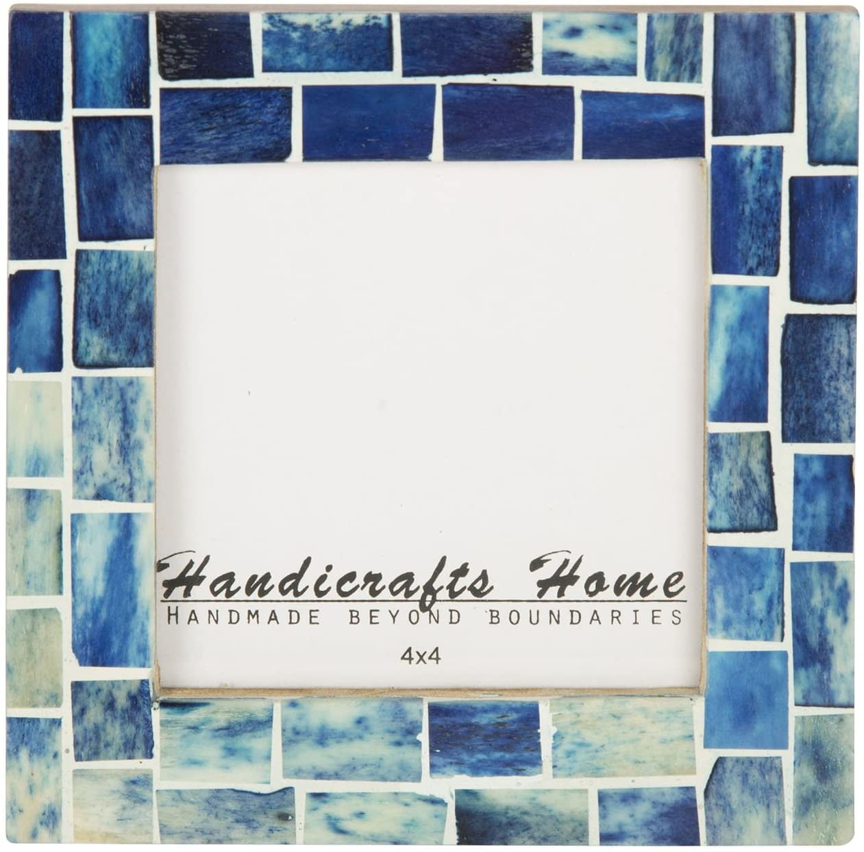 Handicrafts Home Indigo Picture Frames - Shades of Blue Bone Inlay ...