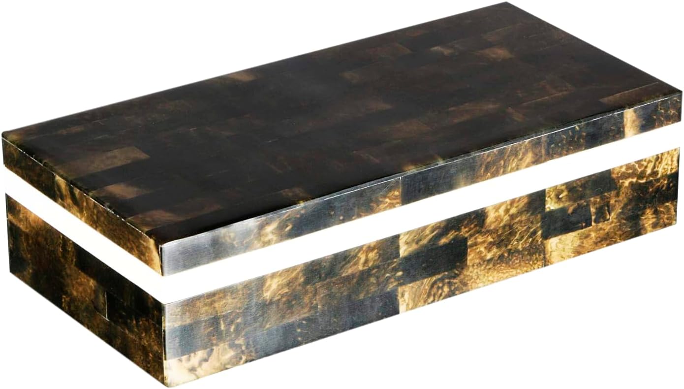 Handicrafts Home Large Decorative Storage Box with Lid– 10x4x2.5 ...