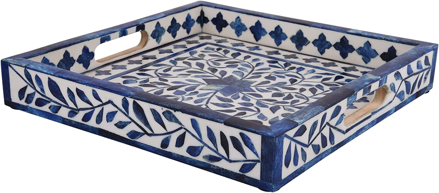 Handicrafts Home Moroccan Pattern Inspired Trays Ideal Ottoman ...