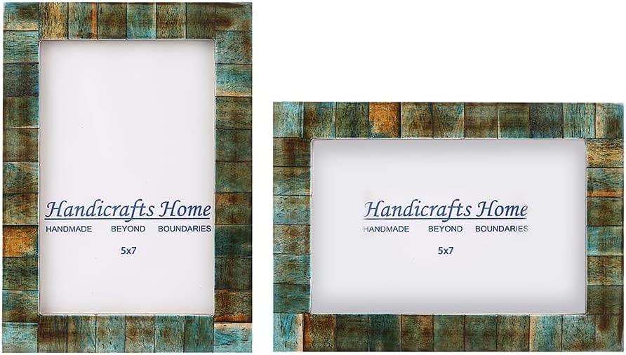 Handicrafts Home Photo Picture Frame - 5x 7 Verdigris - Handmade Gift ...