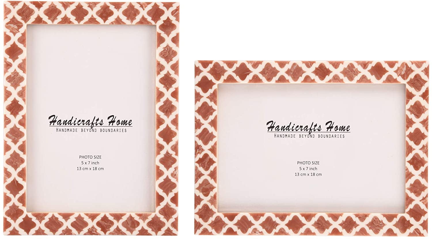 Handicrafts Home Photo Picture Frames 5x7 Casablanca Mocha Set of 2 ...