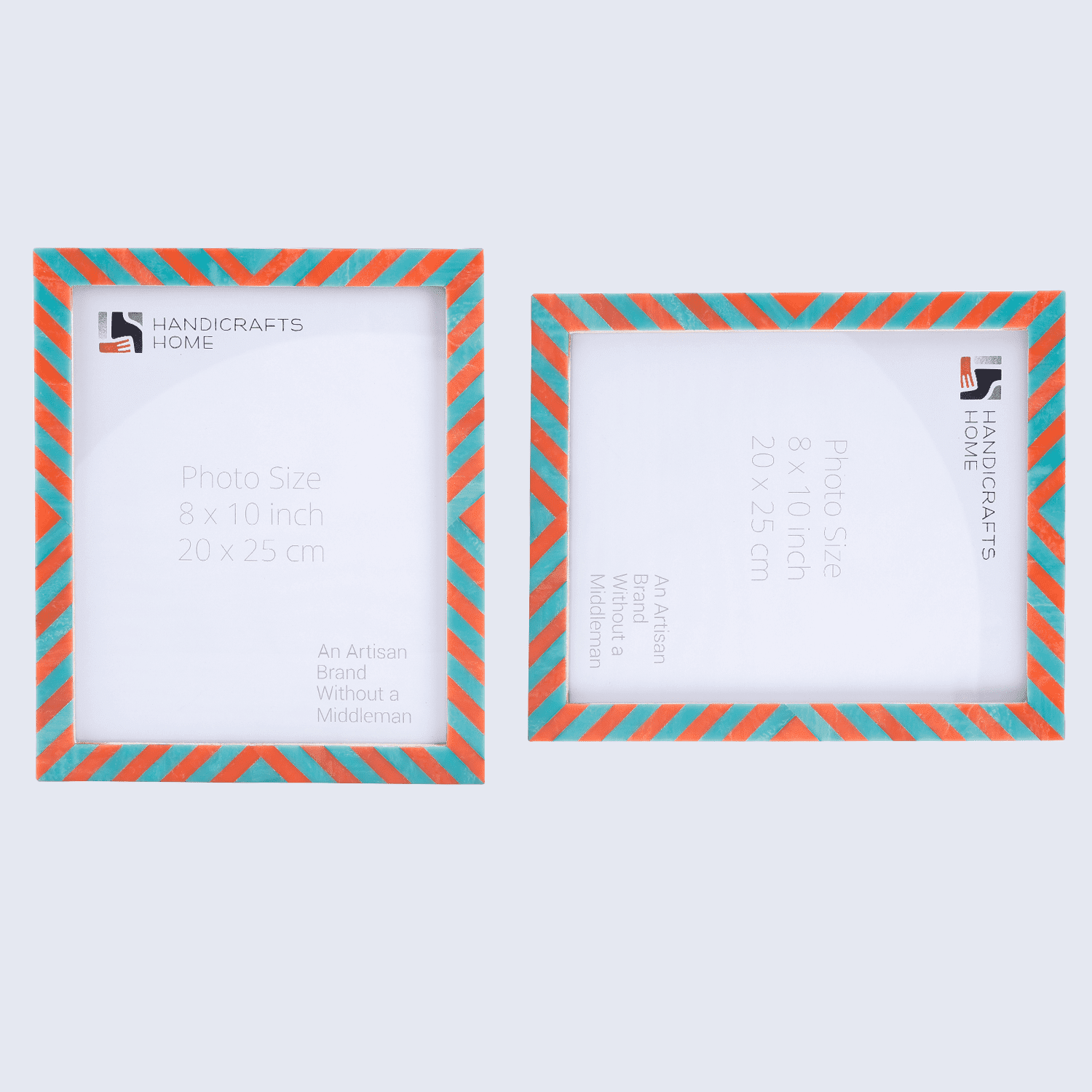 Handicrafts Home Photo Picture Frames 8" X 10" Candy Cane Melon Twist 2 ...