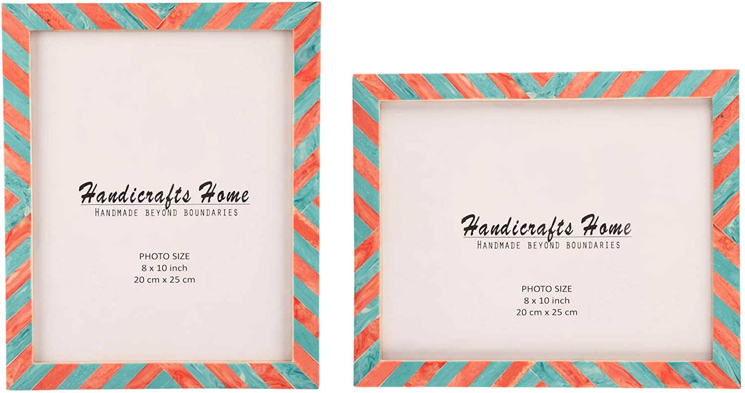 Handicrafts Home Photo Picture Frames 8" X 10" Candy Cane Melon Twist 2 ...