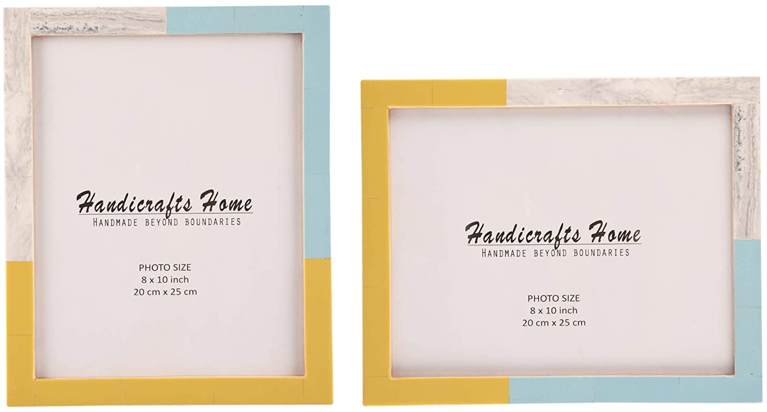 Handicrafts Home 8" X 10" Modern Photo Frame Set - Handmade, Table ...
