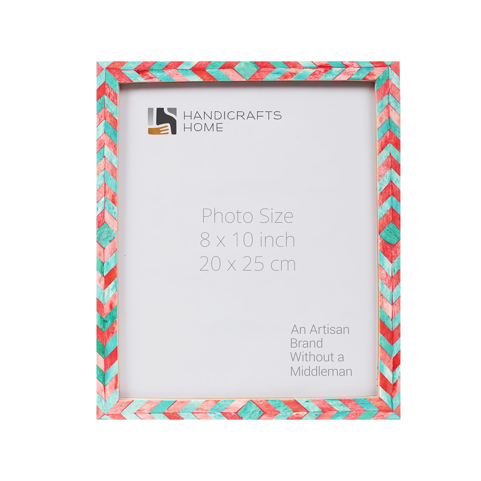Handicrafts Home 8x10 Chevron Wall Frame - Contemporary Boho Decor in ...