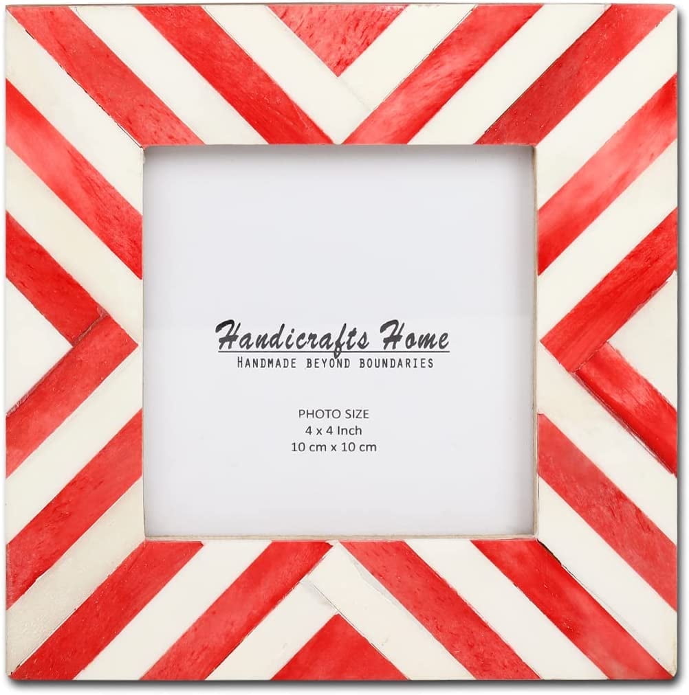 Handicrafts Home 4" X 4" Chevron Photo Frame - Art Inspired, Handmade ...