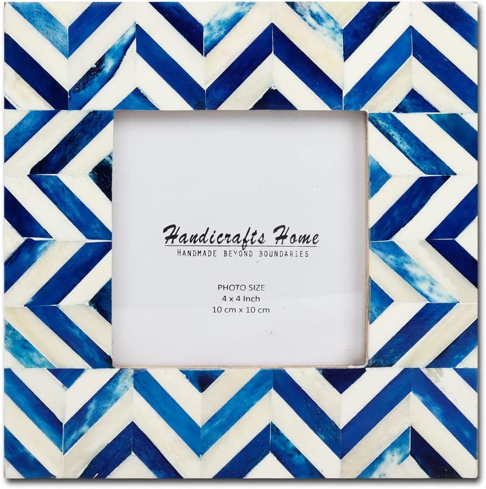 Handicrafts Home 4" X 4" Chevron Herringbone Picture Frame - Vintage ...