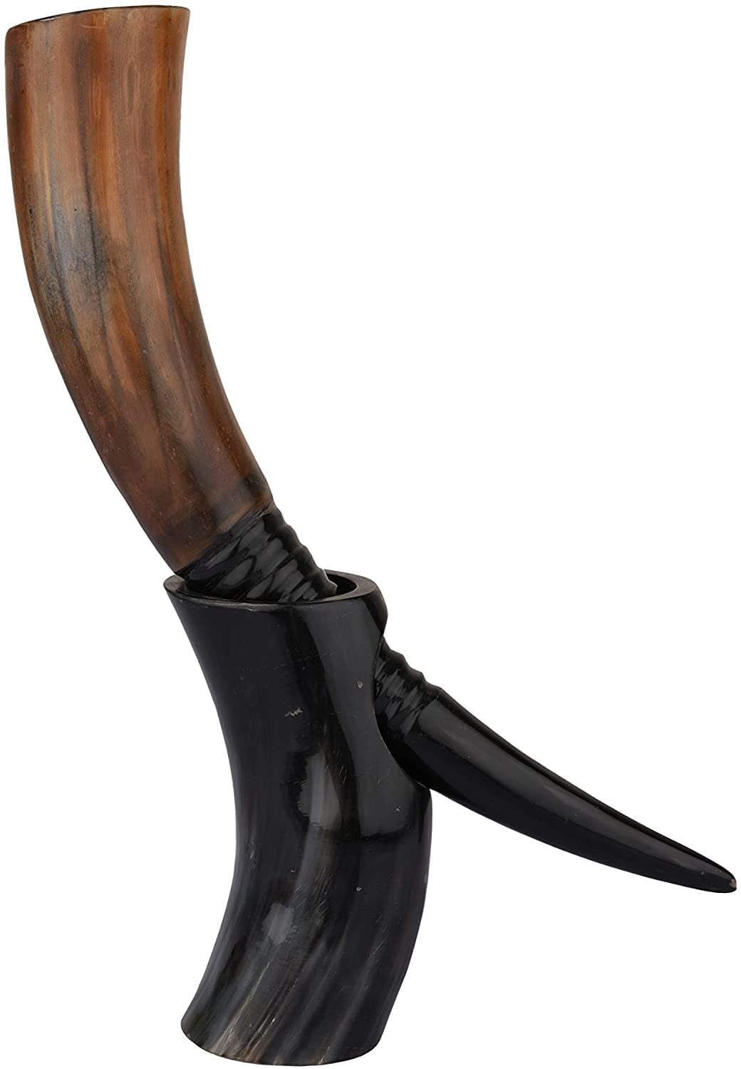 Handicrafts Home Handmade Auger Viking Drinking Horn with Stand ...