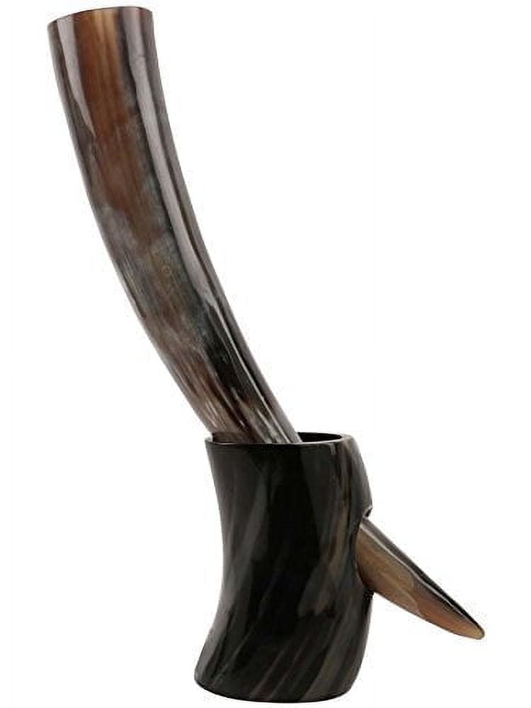 Handicrafts Home Handmade Viking Drinking Horn with Stand – Authentic ...