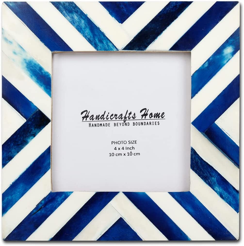 Elegant Handicrafts Home 4x4 Picture Frame, Horizontal Chevron Art ...