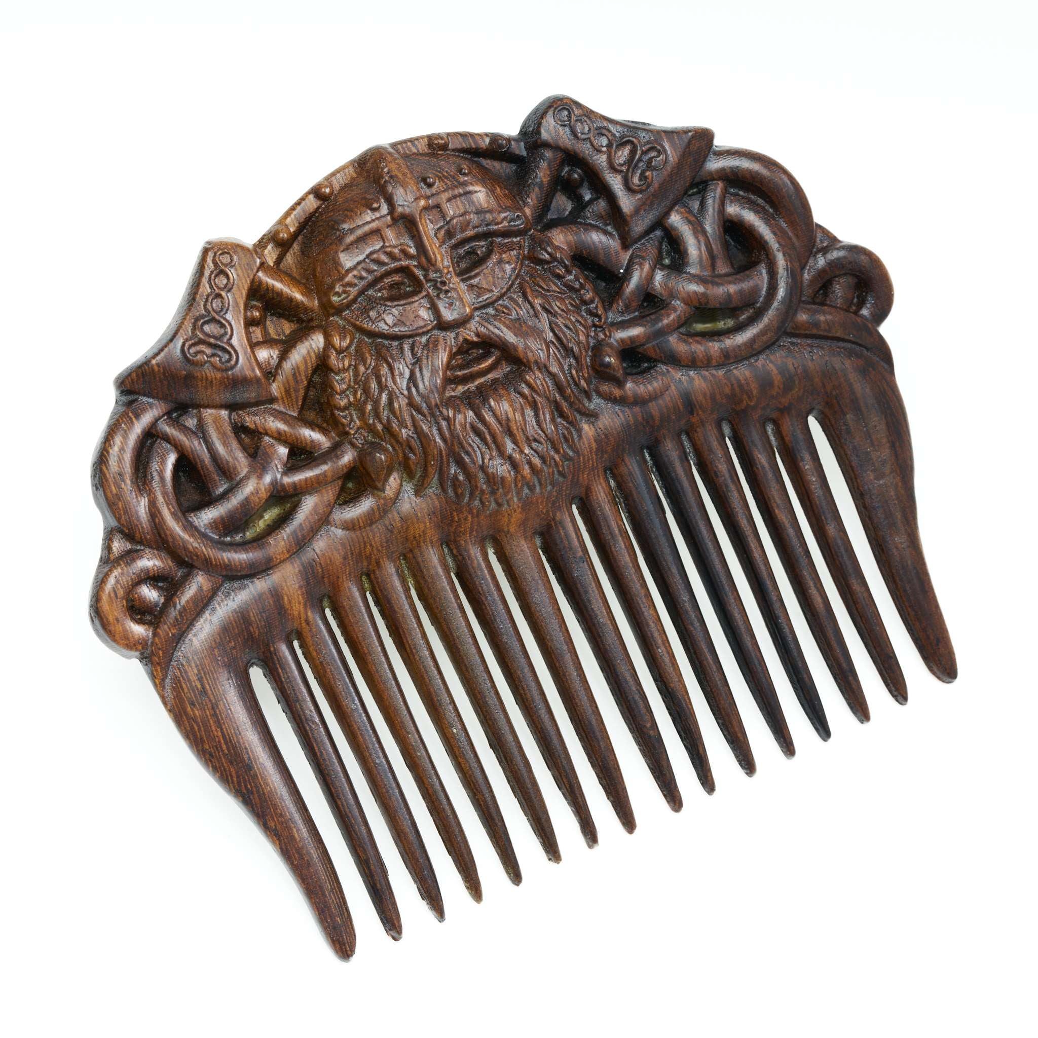 Handicraftviet - Hand Carved Wooden Hair Comb, Wooden Viking Comb for ...