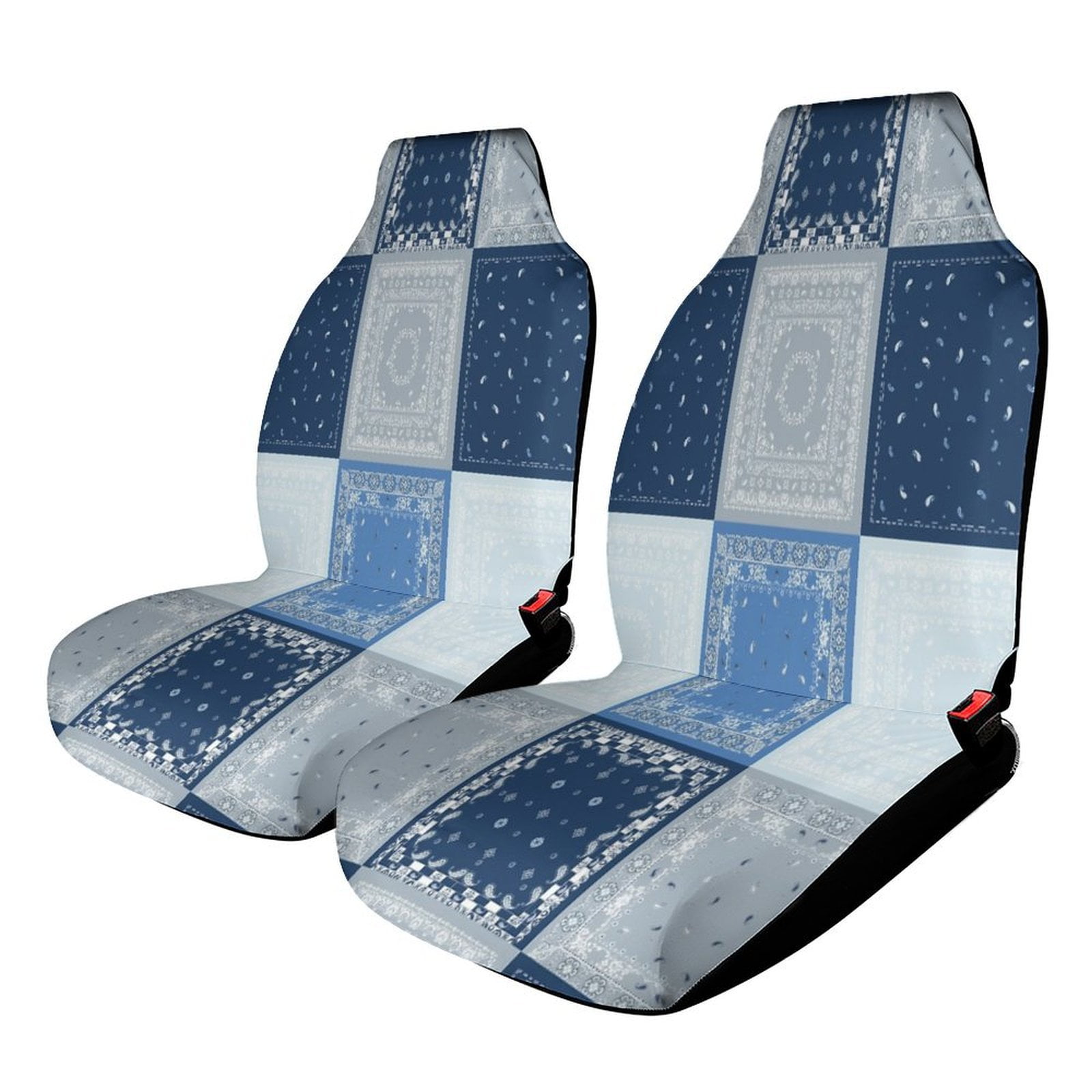 Handkerchief Paisley Design Car Seat Covers Front Seats Universal Fit ...