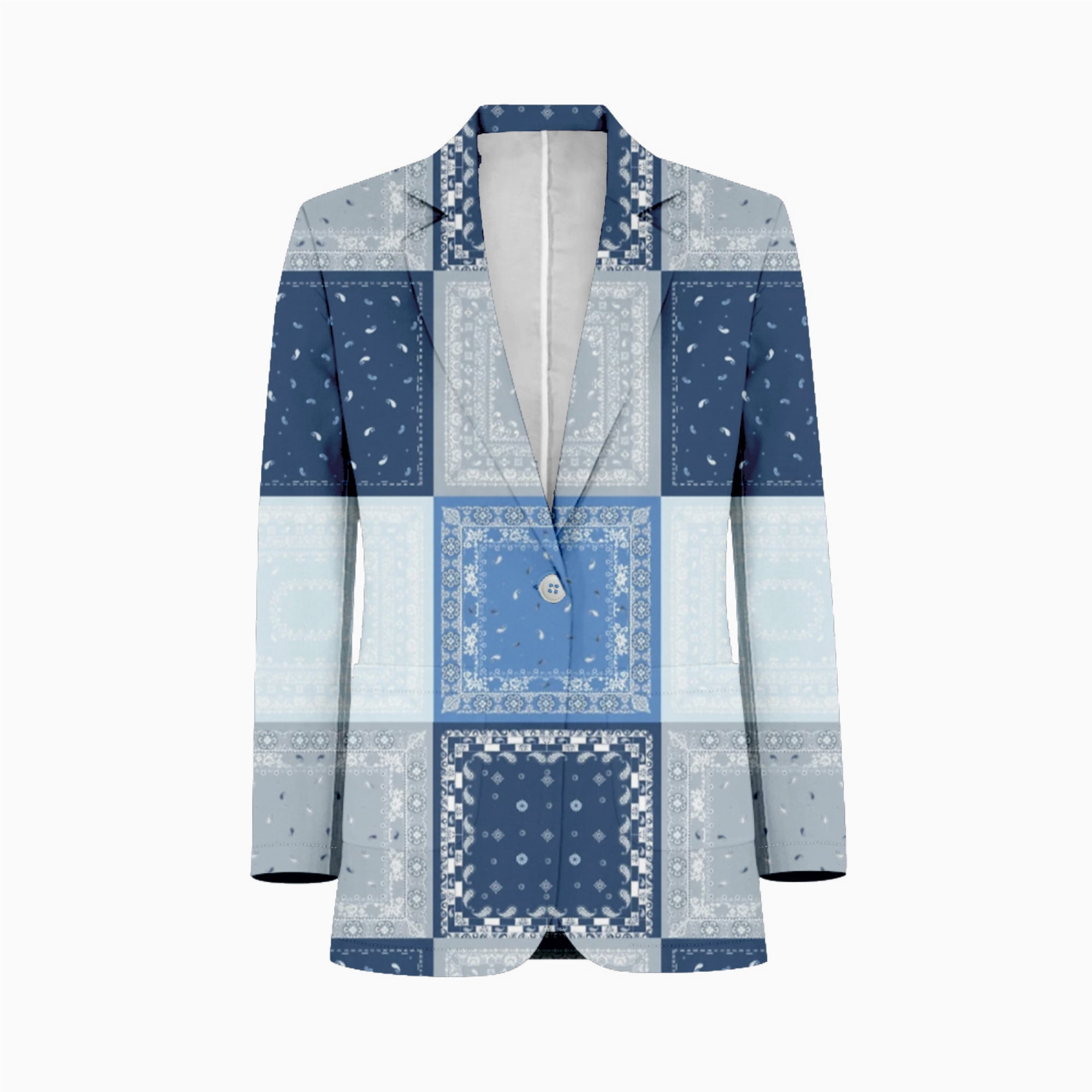 Handkerchief Paisley Design Men's Suit Blazer Casual Party Wear Slim ...