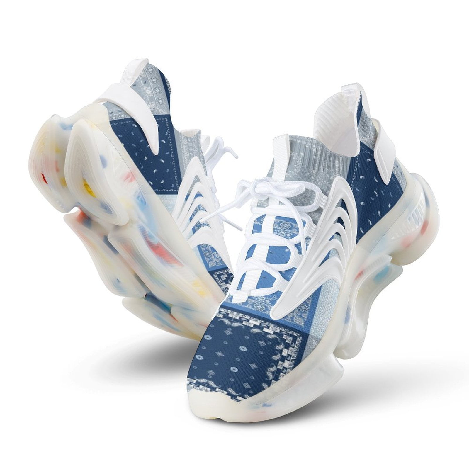 Handkerchief Paisley Design Walking Shoes for Men Woman Lightweight ...