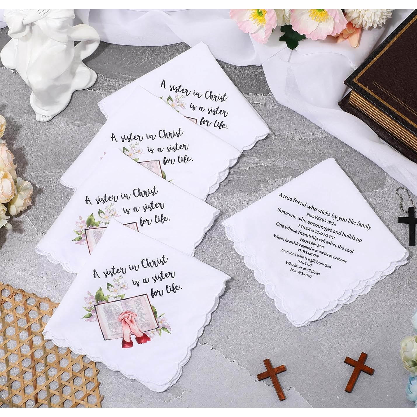 Handkerchiefs for Women Christian Religious Hankies - Walmart.com
