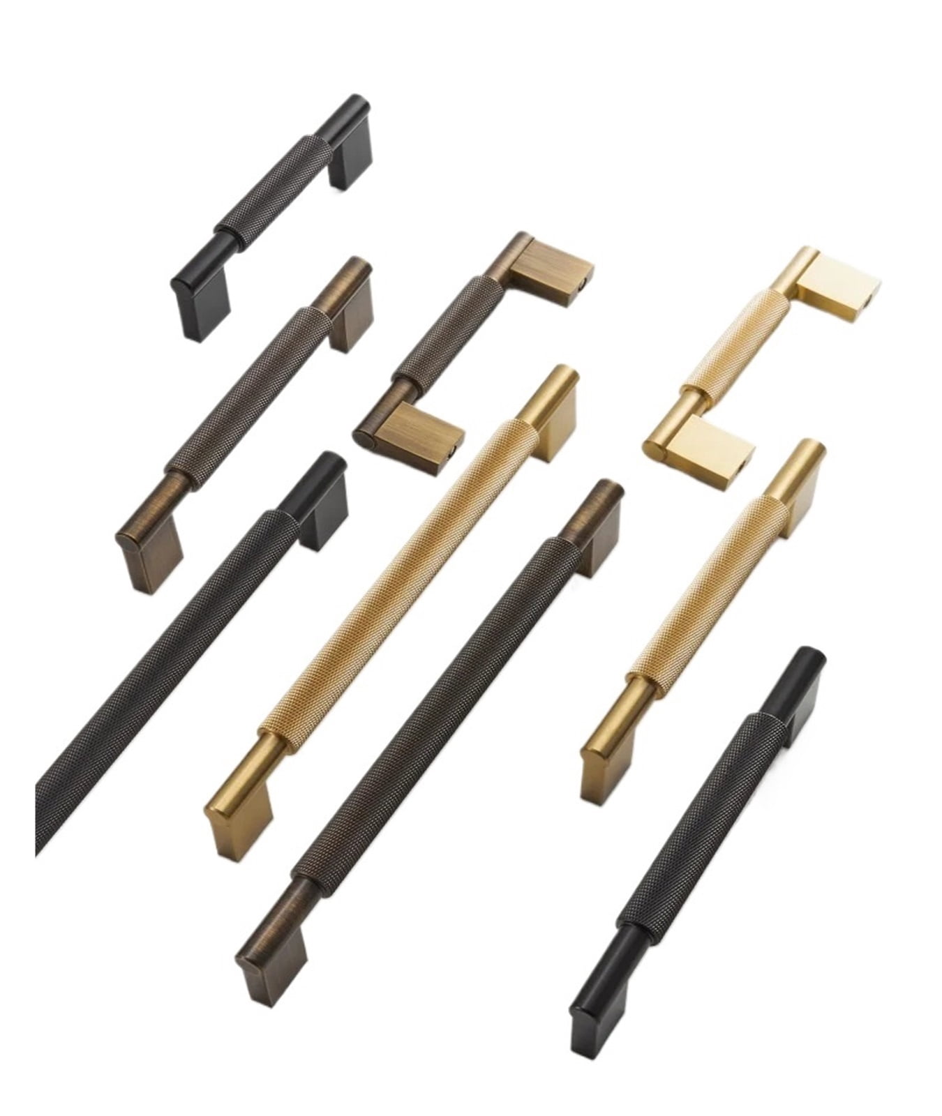 Handle 1pcs Solid Knurling Brushed Cross Cabinet Long Appliance Pull ...