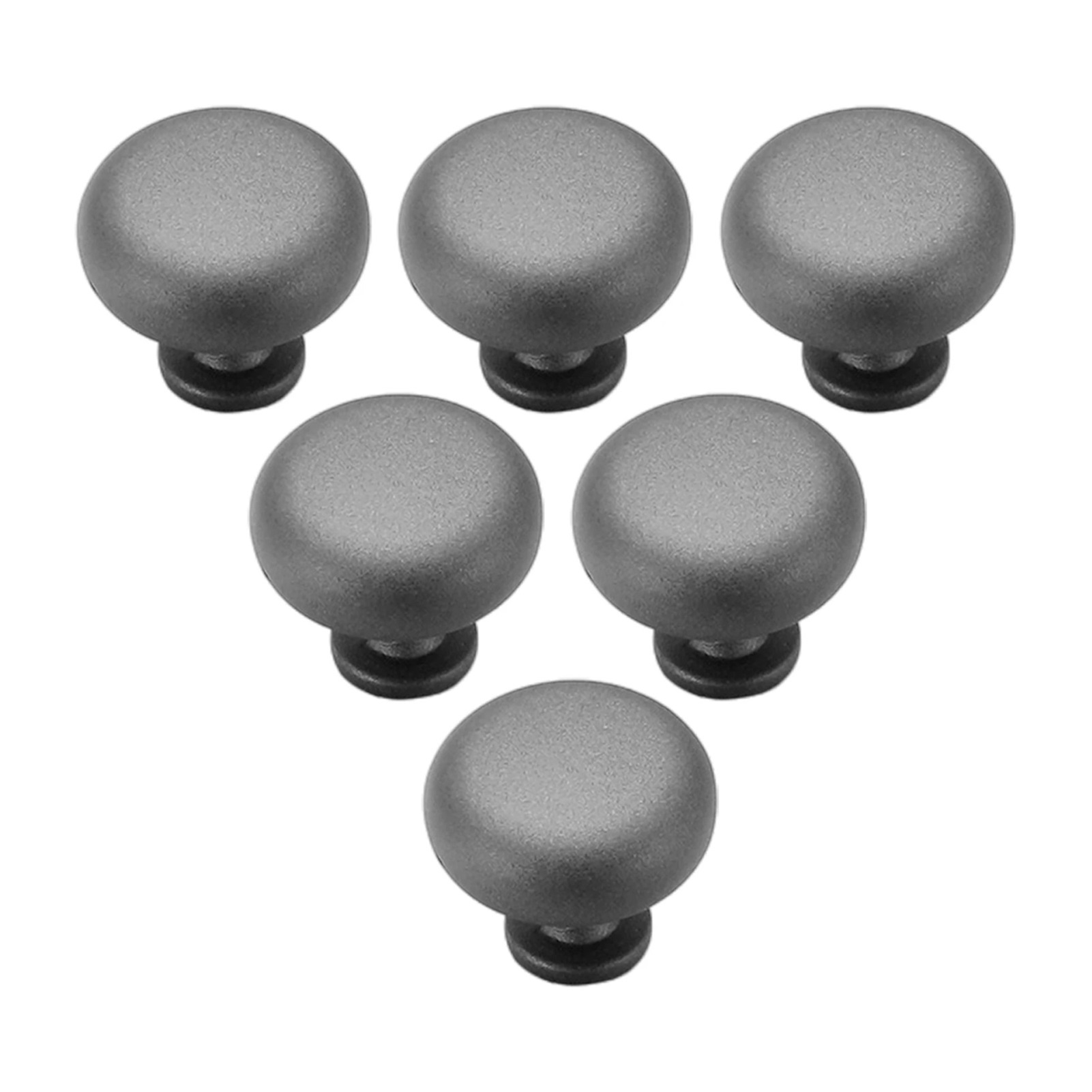 Handle 6 x Gray Knob Drawer Pull Handle Aluminum Alloy Cabinet Handle ...