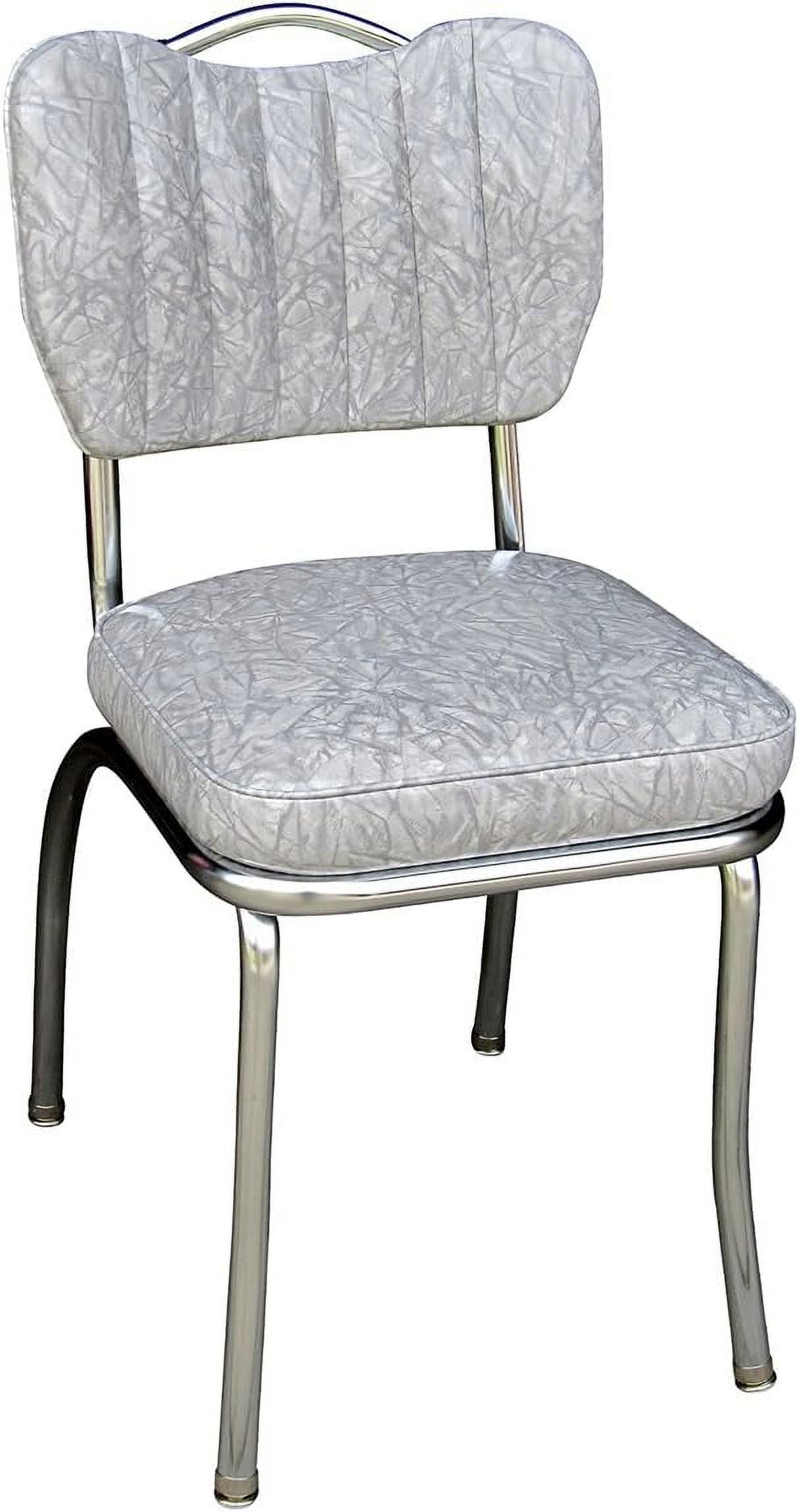 Handle Back Diner Chair with 1" Pulled Seat, Cracked Ice Gray - Walmart.com