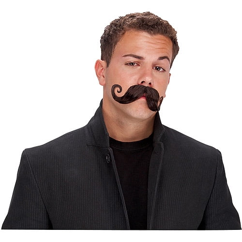 Handle Bar Adult Halloween Mustache Accessory - Walmart.com