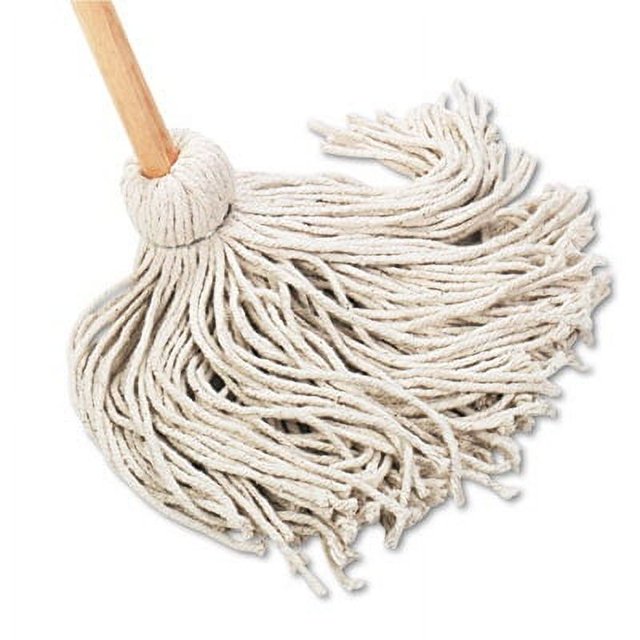 Boardwalk UNS 120C Deck Mop, 54" Wooden Handle, 20 oz. Cotton Fiber ...