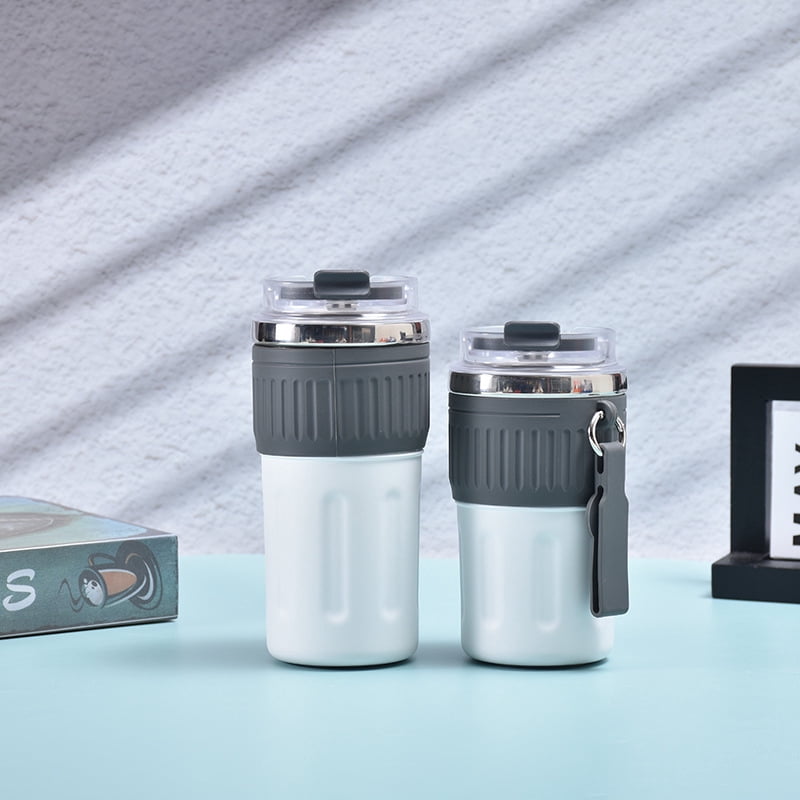 Handle Double Cup Coffee Cup Stainless Steel Double Layer Insulation ...