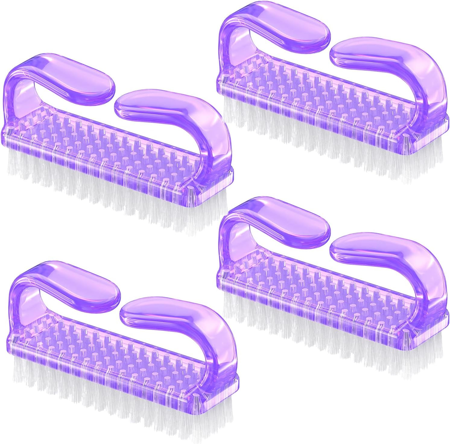 Handle Grip Nail Brush, Hand Fingernail Brush Cleaner Scrubbing Kit ...