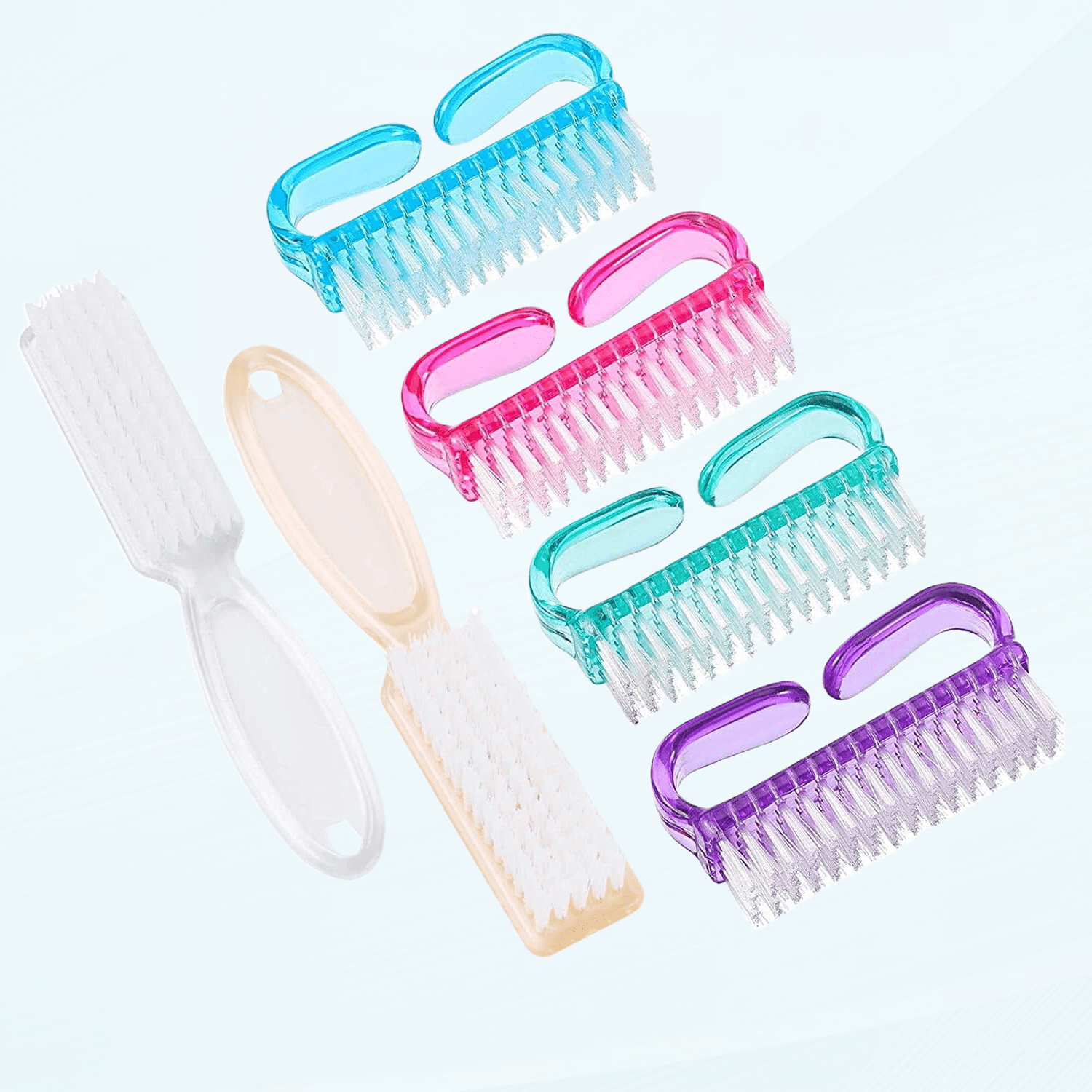 Handle Grip Nail Brush, Hand Fingernail Scrub Cleaning Brushes for Toes ...