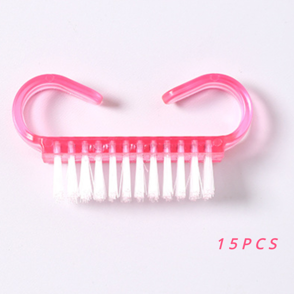 Handle Grip Nail Brushes 15pcs Fingernail Brush with Plastic Hands for ...