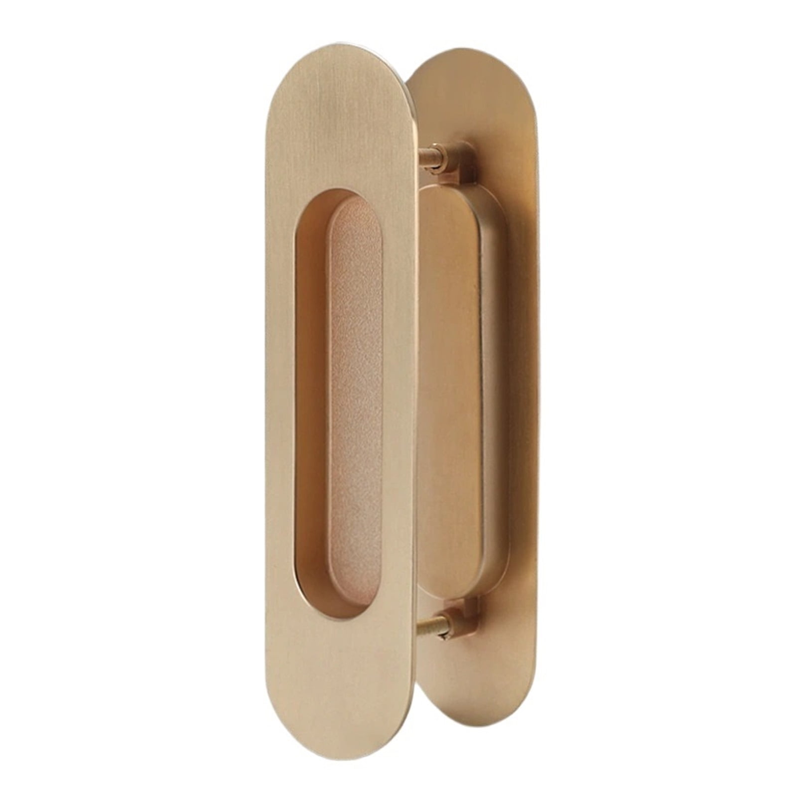 Handle One Pair Hidden Door Handles Zinc Alloy Recessed Flush Pull ...