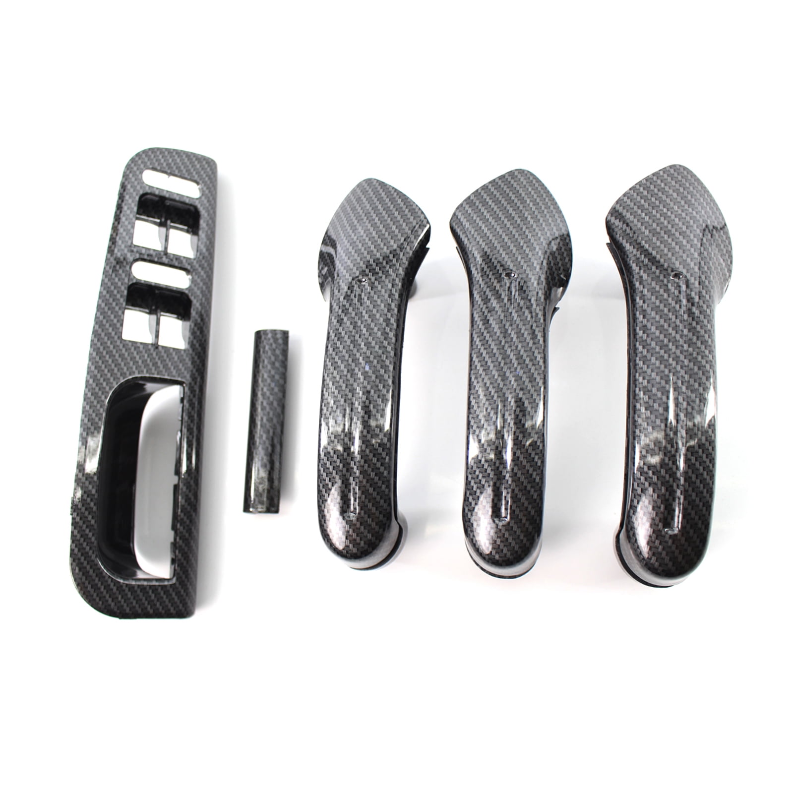 Handle Set,Car Carbon Window Interior Door Handle 3 Interior Door ...