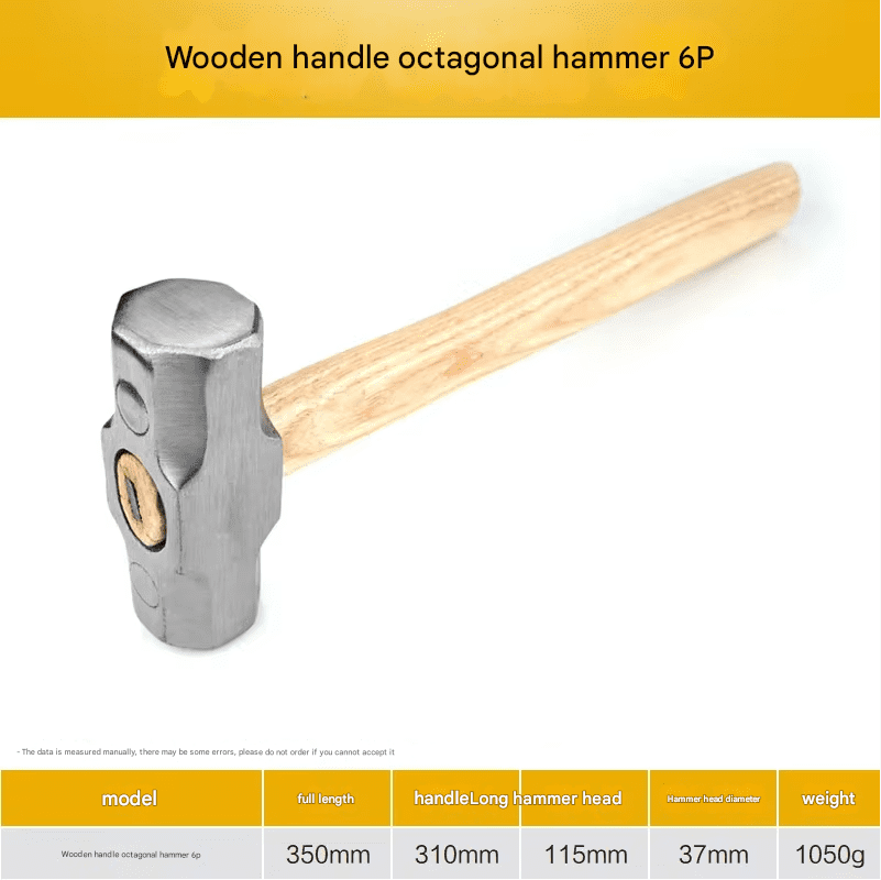 Handle Sledge Hammers Profession Heavy Duty Forged Steel Octagon Hammer ...
